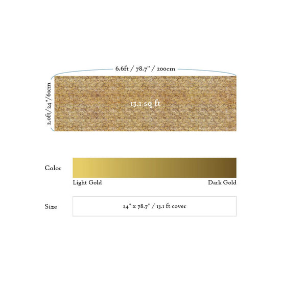 Textured Metallic Gold Paper – Very Berry Sticker