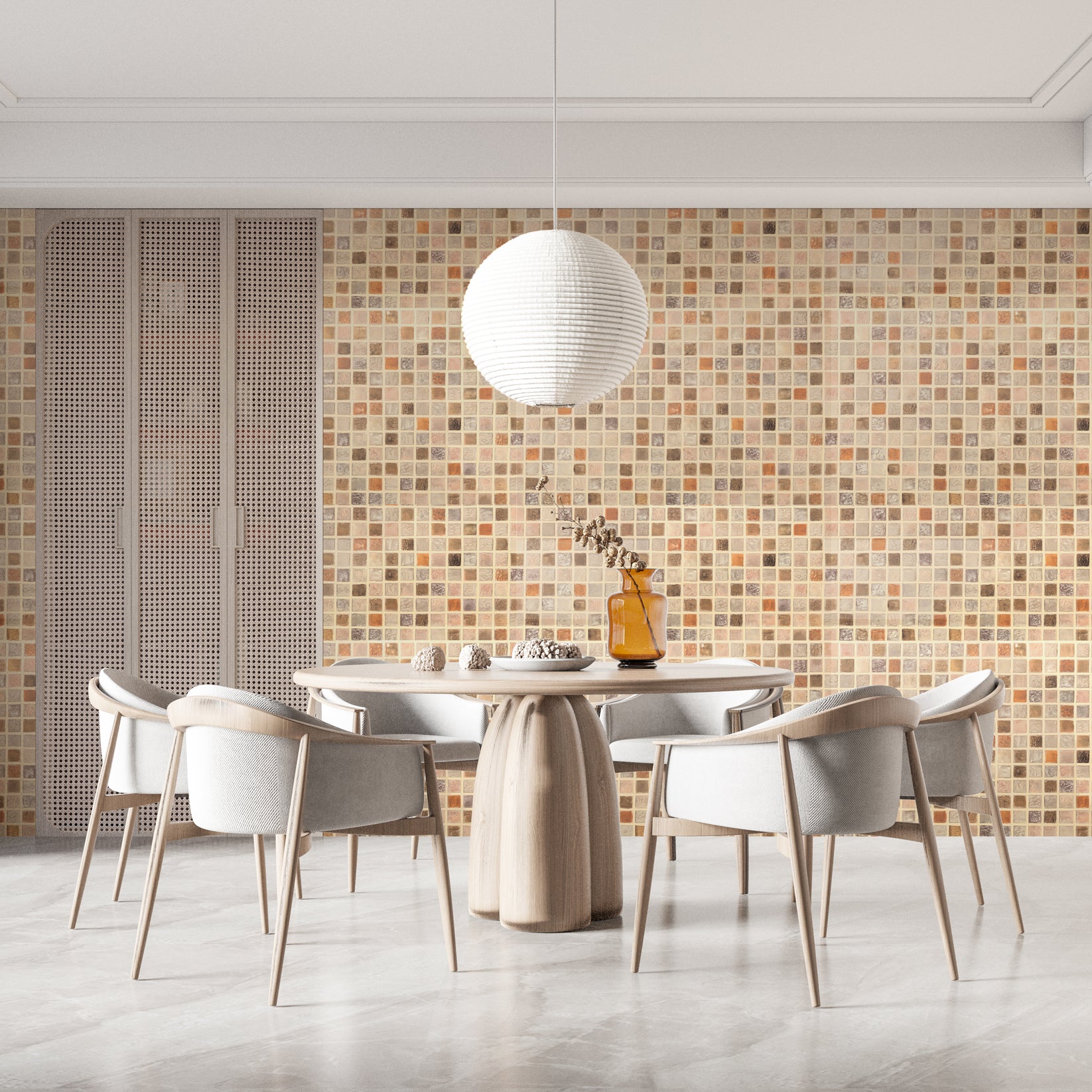Multi Color Tile Mosaic Pattern Contact Paper Self-adhesive Peel-stick ...